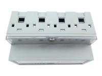 China 35mm Din Rail Three Phase KWH Meter YEM421AC With LCD Display Six Indicators for sale