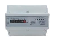 China White 100A 3 Phase Digital Energy Meter / PC Material Electric Meter Direct Mode for sale