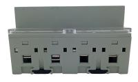 China Small Volume Accuracy Class1.0 3 Phase Electricity Meter 35mm Din Rail With Counter 6 Display for sale