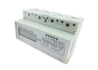 China 7 Module 4 Wire Three Phase Power Meter CT Connection Din Rail KWH Meter for sale