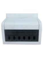 China 4 Modules Small Size Single Phase Energy Meter 50A KWH LCD Display Din Rail for sale