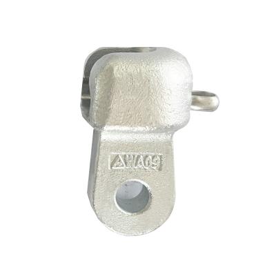 China ﻿Silver Transmission Line Clevis Fitting Hot Dip Galvanized Forged Steel for sale