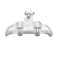 China Aluminum Alloy Hang-down Suspension Clamp with Corrosion Resistance, Anti-Slip Serrations, and Damping Buffer Structure for Power Lines for sale