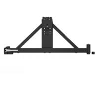 China Jeep Wrangler JK Rear Off Road Bumpers 100*50*30cm Carbon Black for sale