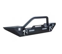 China Jeep Wrangler Rock Crawler Front Off Road Metal Bumpers 63*16in Carbon Black for sale