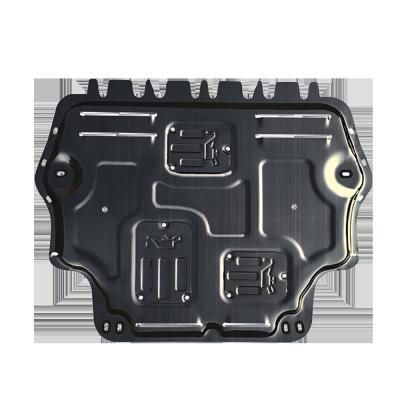 China Pickup Truck Parts Steel Under Guard Skid Plate Red Engine Protecting Cover For Tacoma Custom Accessories for sale