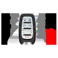 China 5 Button Smart Keyless Remote Key Fob For Chrysler Pacifica for sale