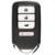 China Honda Keyless Entry Vehicle Remote Key Car Smart Key Fob 6.6*3.6CM 4 Buttons for sale