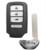 China Honda Keyless Entry Vehicle Remote Key Car Smart Key Fob 6.6*3.6CM 4 Buttons for sale