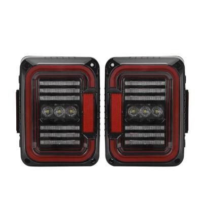 China LED Tail Lights Rear Brake Lamps Turn Stop Reverse For Jeep Wrangler TJ CJ JK for sale