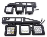 China Lower Bumper Ford Raptor LED Fog Light Kit 120W 36V Black for sale