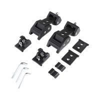 China Stainless Black Lock Car Accessories Steel Locking Hood Latch Catch Kit For Jeep Wrangler JK for sale