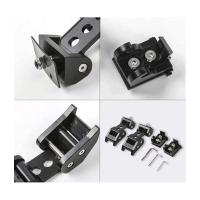 China Stainless Black Lock Car Accessories Steel Locking Hood Latch Catch Kit For Jeep Wrangler JK for sale