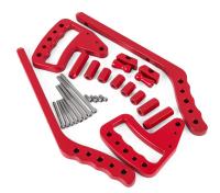 China Red Black Steel Grab Handles Kit Car Interior Accessories For 07-18 Wrangler for sale