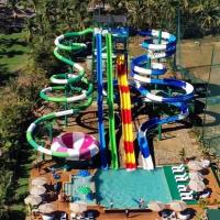 China 10m Height Big Water Slide Fiberglass Waterslide For Amusement Park for sale