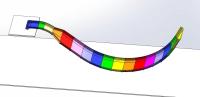 China 5-60 Years Old U Shape Water Slide Big Mutilcolor Boomerang Water Slide for sale