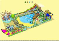 China Easy To Install Water Park Design Swim Attractions Stainless Steel And Concrete Construction for sale