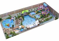China Wheelchair Accessible Fiberglass Aqua Park Design With Stainless Steel And Concrete Elements for sale