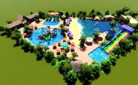 China All Ages Water Park Design With Fiberglass Construction And Regular Cleaning for sale