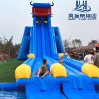 China Commercial Grade Inflatable Water Slide And Pool With Bouncy House Inflatable Water Slide for sale