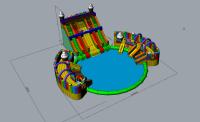 China Commercial Inflatable Bouncer Inflatable Moon Bounce House Water Slide Combo for Sale Bag Custom Party Set Castle Birt for sale