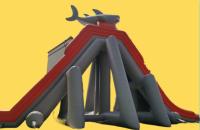 China Inflatable Giant Funfair Park , Detachable Inflatable Obstacle Course Game For Kids And Adults for sale