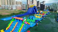 China Inflatable Giant Funfair Park , Detachable Inflatable Obstacle Course Game For Kids And Adults for sale