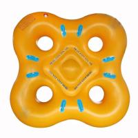 China Inflatable Surfing Drift Ring / Water Playground Multi-person Float Toy / Swimming Ring for sale