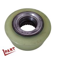 China 10 Inch Forklift Drive Wheel Forklift Heavy Duty PU Caster Wheels For 7FBR 2T 3T for sale