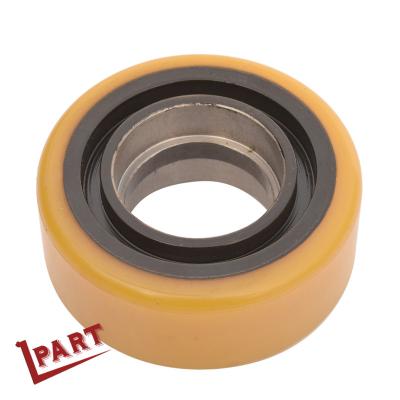 China 100mm Forklift Drive Wheel Polyurethane Roller Coaster Wheels for sale