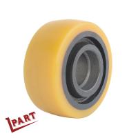 China Polyurethane Balance Forklift Drive Wheel For Pallet Truck 130x55x52mm for sale
