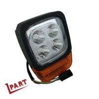China Amber Beacon LED Forklift Lights Headlights 12V-48V for sale