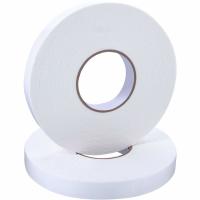 China White PE Foam Double Sided Adhesive Tape 0.8mm to 4mm Thickness Removable with Paper Liner for sale