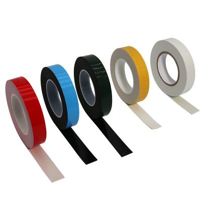 China Custom PE Foam Double Sided Tape 1mm Strong Adhesive Car Billboard Tape Black Blue Film for sale