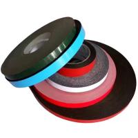 China Custom PE Foam Double Sided Tape 1mm Strong Adhesive Car Billboard Tape Black Blue Film for sale
