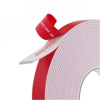China White PE Acrylic Foam Double Sided Tape 0.5mm to 10mm Thickness Customizable for sale