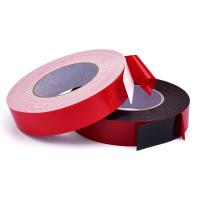 China Custom Self Adhesive Anti Slip Foam Double Sided Tape 1mm Thick Black PE Foam Tape for sale