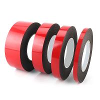 China Custom Self Adhesive Anti Slip Foam Double Sided Tape 1mm Thick Black PE Foam Tape for sale