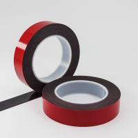 China Waterproof PE Foam Tape Double Sided Mounting Adhesive Black Roll 1mm Thick 50m Long for sale