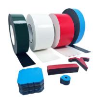 China Acrylic Adhesive Double Sided PE Foam Mounting Tape 0.8mm-2mm Thick Paper Liner for sale