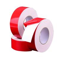 China High Density PE Foam Double Sided Tape 0.5-10mm Thickness Waterproof Heat Resistant High Adhesive for sale