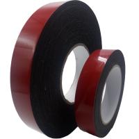 China Customized 1mm Double Sided PE Foam Tape 50m Roll Black White Solvent Acrylic Adhesive for Car Window Construction for sale