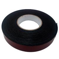China Customized 1mm Double Sided PE Foam Tape 50m Roll Black White Solvent Acrylic Adhesive for Car Window Construction for sale