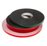 China 0.8mm to 2.0mm Auto Mirror Double Sided PE Foam Tape with Paper Liner 66Meters for sale