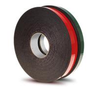 China 0.8mm to 2.0mm Auto Mirror Double Sided PE Foam Tape with Paper Liner 66Meters for sale
