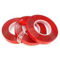 China Red Transparent Acrylic Foam Tape Heavy Duty Waterproof Double Sided 0.25mm-2.0mm 33m for sale
