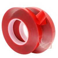China Heavy Duty Acrylic Foam Tape Clear Industrial Mounting Tape 0.25mm-2.0mm 33m for sale