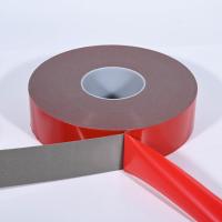 China Foam Acrylic Double Sided Tape 0.25-2.0mm Waterproof High Viscosity Red Film Gray for sale