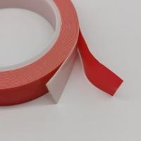 China Foam Acrylic Double Sided Tape 0.25-2.0mm Waterproof High Viscosity Red Film Gray for sale