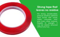 China PE Acrylic Foam Tape 0.25mm-2.0mm 33m Heavy Duty Transparent Self Adhesive Roll for sale